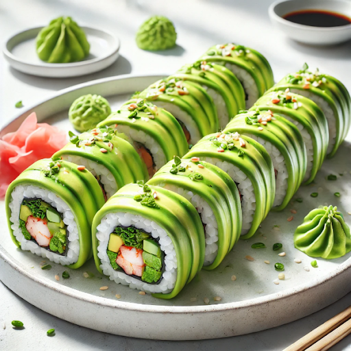 Vianda アボカド巻き寿司 - ビアンダ フリーズドライフルーツ 🥑 🥭 🍍 🫐 🍓 ️ アボカド、マンゴー、パイナップル、ブルーベリー ...